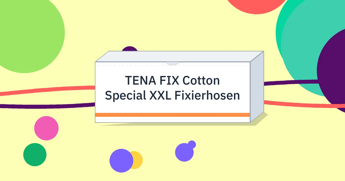 Symbolbild: Packung mit der Aufschrift TENA FIX Cotton Special XXL Fixierhosen (PZN 13907888) – Verfügbarkeit und Bezug in Apotheken in Frankfurt am Main
