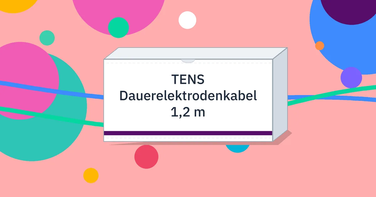 Symbolbild: Packung mit der Aufschrift TENS Dauerelektrodenkabel 1,2 m (PZN 03248249) – Verfügbarkeit und Bezug in Apotheken in Frankfurt am Main