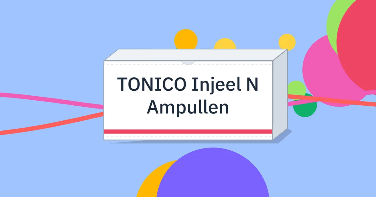 Symbolbild: Packung mit der Aufschrift TONICO Injeel N Ampullen (PZN 01808690) – Verfügbarkeit und Bezug in Apotheken in Frankfurt am Main