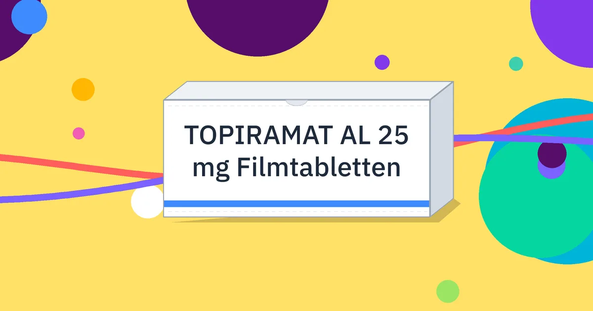 Symbolbild: Packung mit der Aufschrift TOPIRAMAT AL 25 mg Filmtabletten (PZN 00133913) – Verfügbarkeit und Bezug in Apotheken in Frankfurt am Main