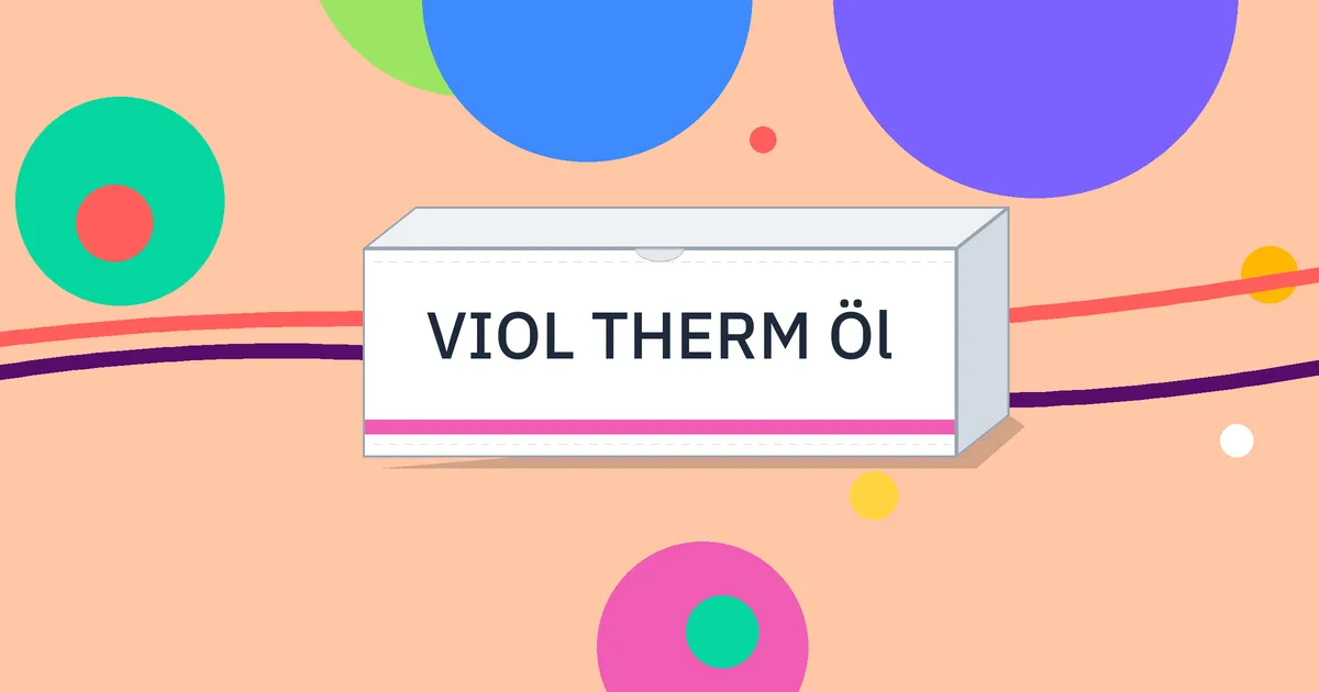 Symbolbild: Packung mit der Aufschrift VIOL THERM Öl (PZN 04991720) – Verfügbarkeit und Bezug in Apotheken in Frankfurt am Main