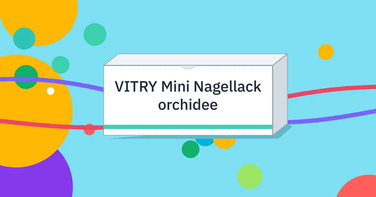Symbolbild: Packung mit der Aufschrift VITRY Mini Nagellack orchidee (PZN 10838081) – Verfügbarkeit und Bezug in Apotheken in Frankfurt am Main