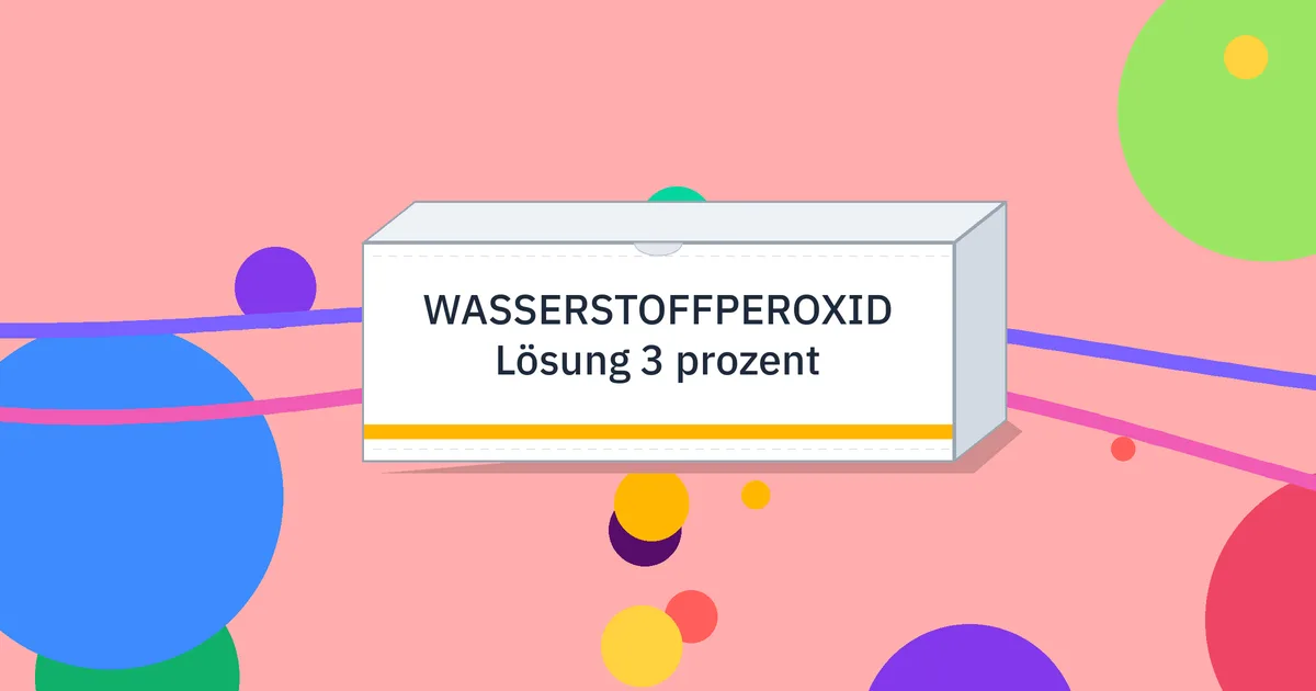 Symbolbild: Packung mit der Aufschrift WASSERSTOFFPEROXID Lösung 3 prozent (PZN 01055641) – Verfügbarkeit und Bezug in Apotheken in Frankfurt am Main