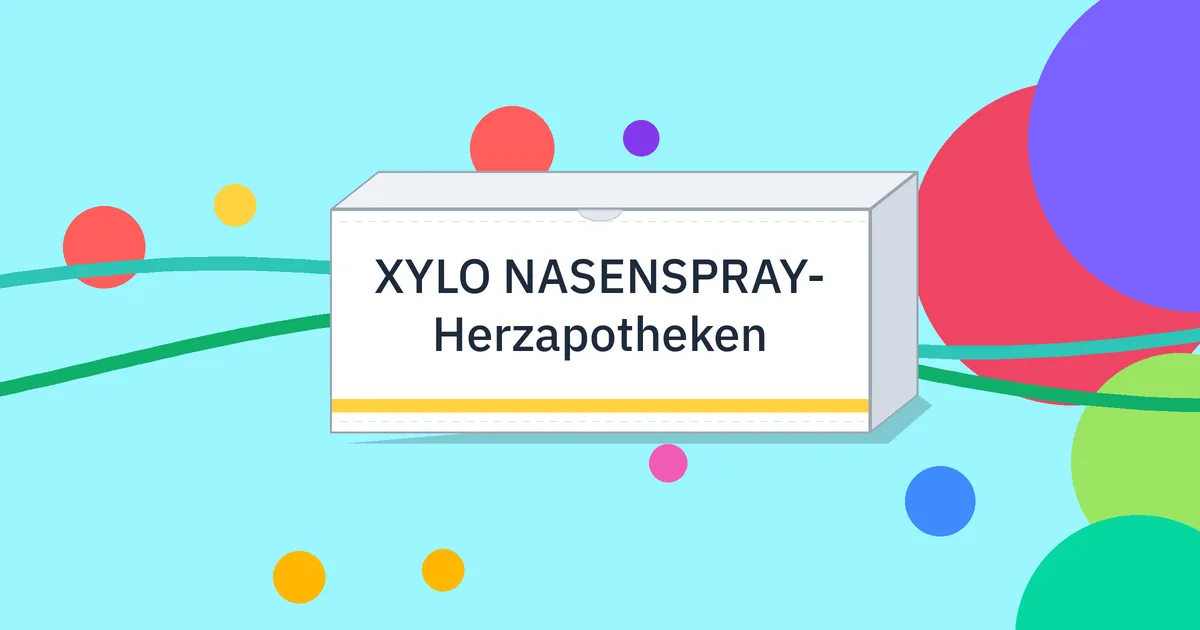 Symbolbild: Packung mit der Aufschrift XYLO NASENSPRAY-Herzapotheken (PZN 14436907) – Verfügbarkeit und Bezug in Apotheken in Frankfurt am Main