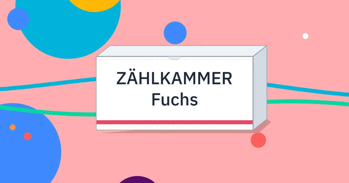 Symbolbild: Packung mit der Aufschrift ZÄHLKAMMER Fuchs (PZN 01979434) – Verfügbarkeit und Bezug in Apotheken in Frankfurt am Main