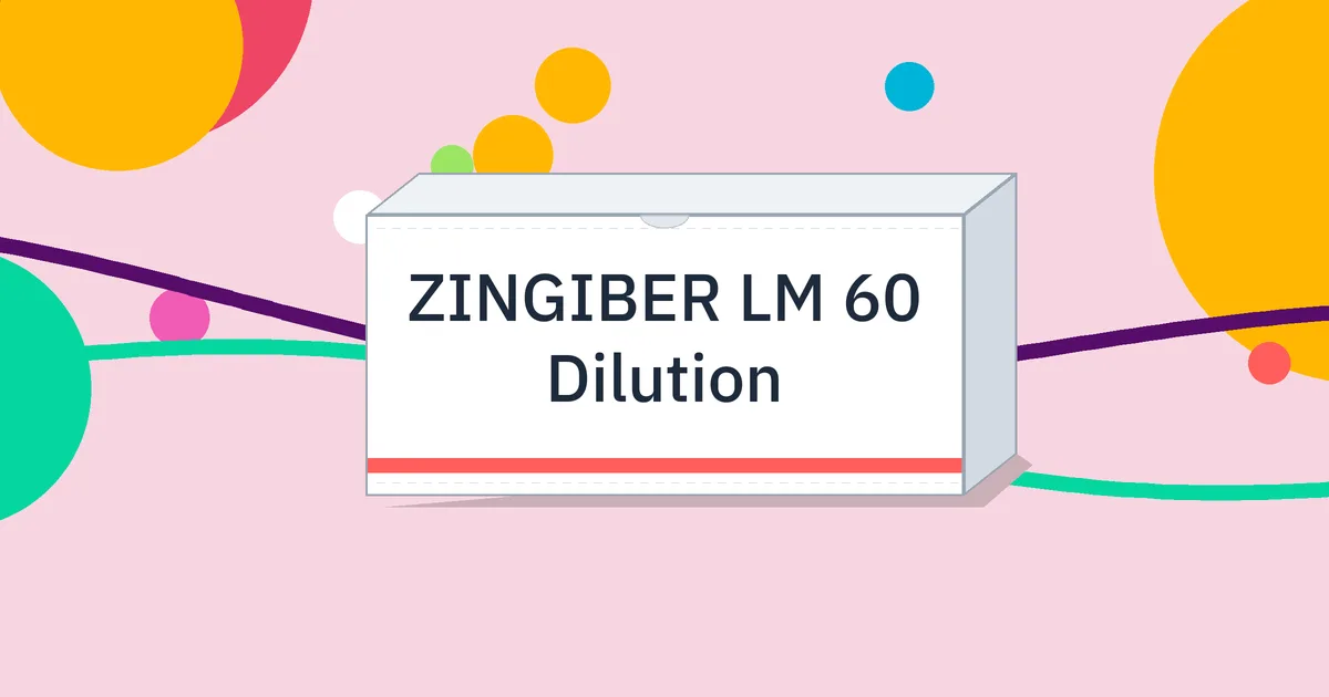 Symbolbild: Packung mit der Aufschrift ZINGIBER LM 60 Dilution (PZN 13302234) – Verfügbarkeit und Bezug in Apotheken in Frankfurt am Main