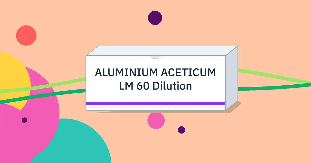 Symbolbild: Packung mit der Aufschrift ALUMINIUM ACETICUM LM 60 Dilution (PZN 13316472) – Verfügbarkeit und Bezug in Apotheken in Frankfurt am Main