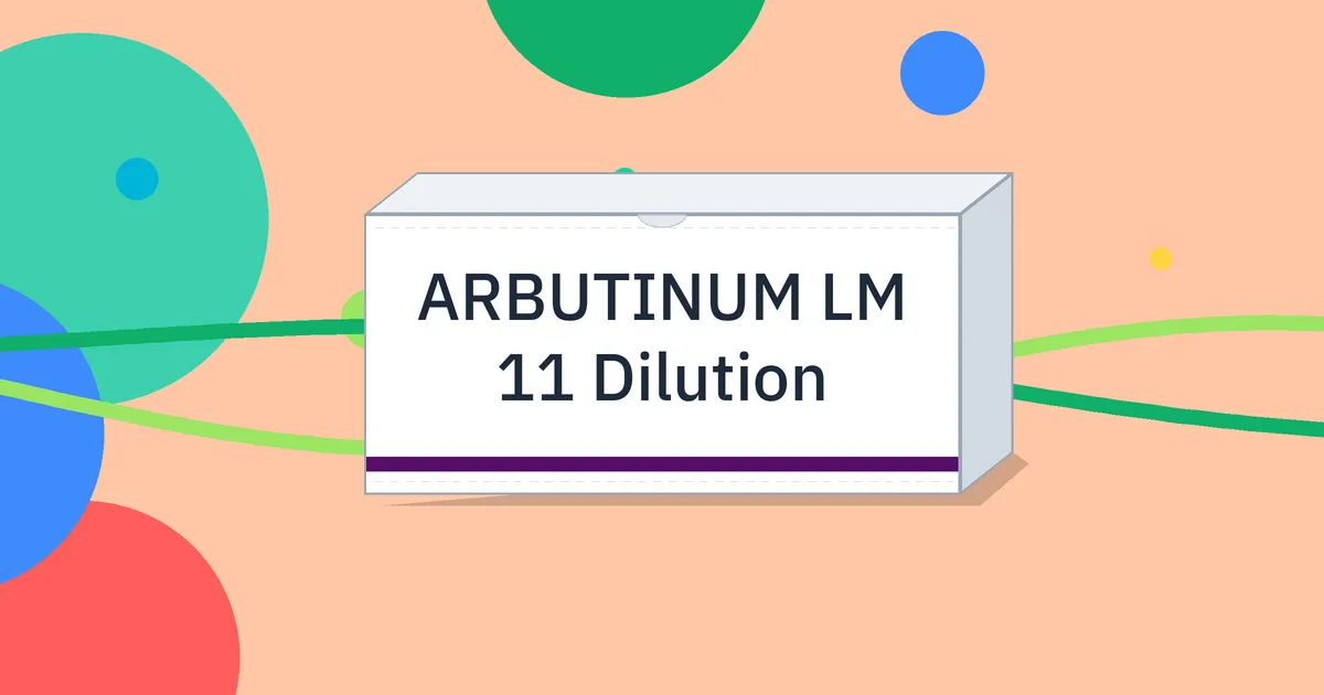 Symbolbild: Packung mit der Aufschrift ARBUTINUM LM 11 Dilution (PZN 13386550) – Verfügbarkeit und Bezug in Apotheken in Frankfurt am Main