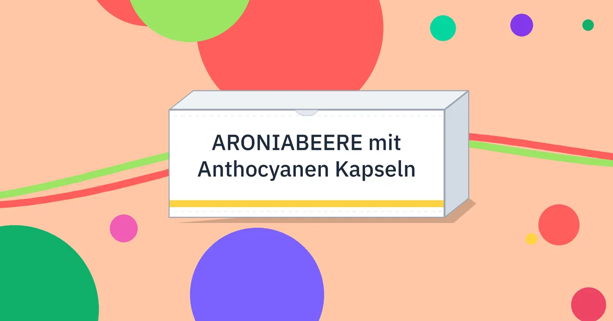 Symbolbild: Packung mit der Aufschrift ARONIABEERE mit Anthocyanen Kapseln (PZN 12574812) – Verfügbarkeit und Bezug in Apotheken in Frankfurt am Main