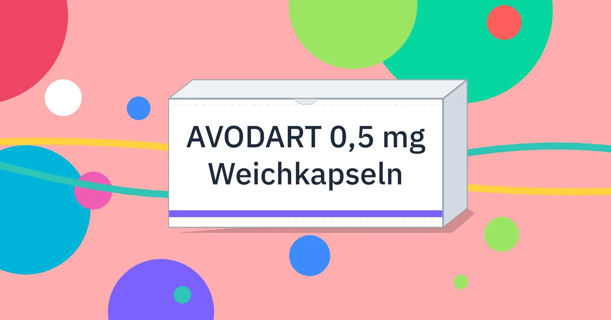 Symbolbild: Packung mit der Aufschrift AVODART 0,5 mg Weichkapseln (PZN 02329856) – Verfügbarkeit und Bezug in Apotheken in Frankfurt am Main