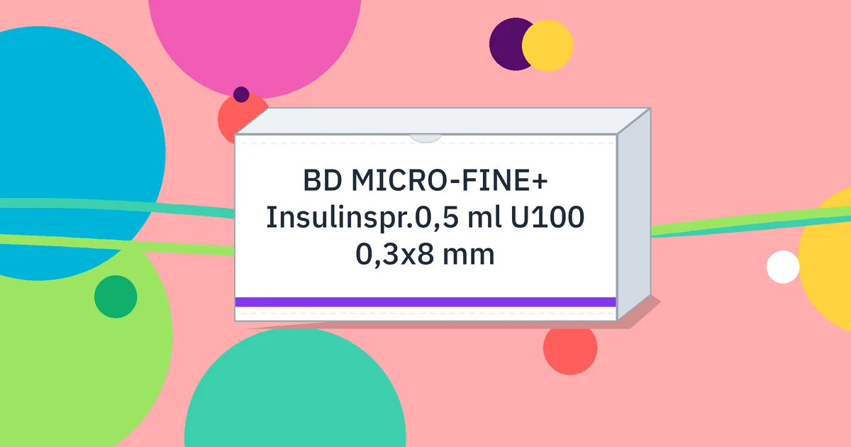 Symbolbild: Packung mit der Aufschrift BD MICRO-FINE+ Insulinspr.0,5 ml U100 0,3x8 mm (PZN 18116482) – Verfügbarkeit und Bezug in Apotheken in Frankfurt am Main