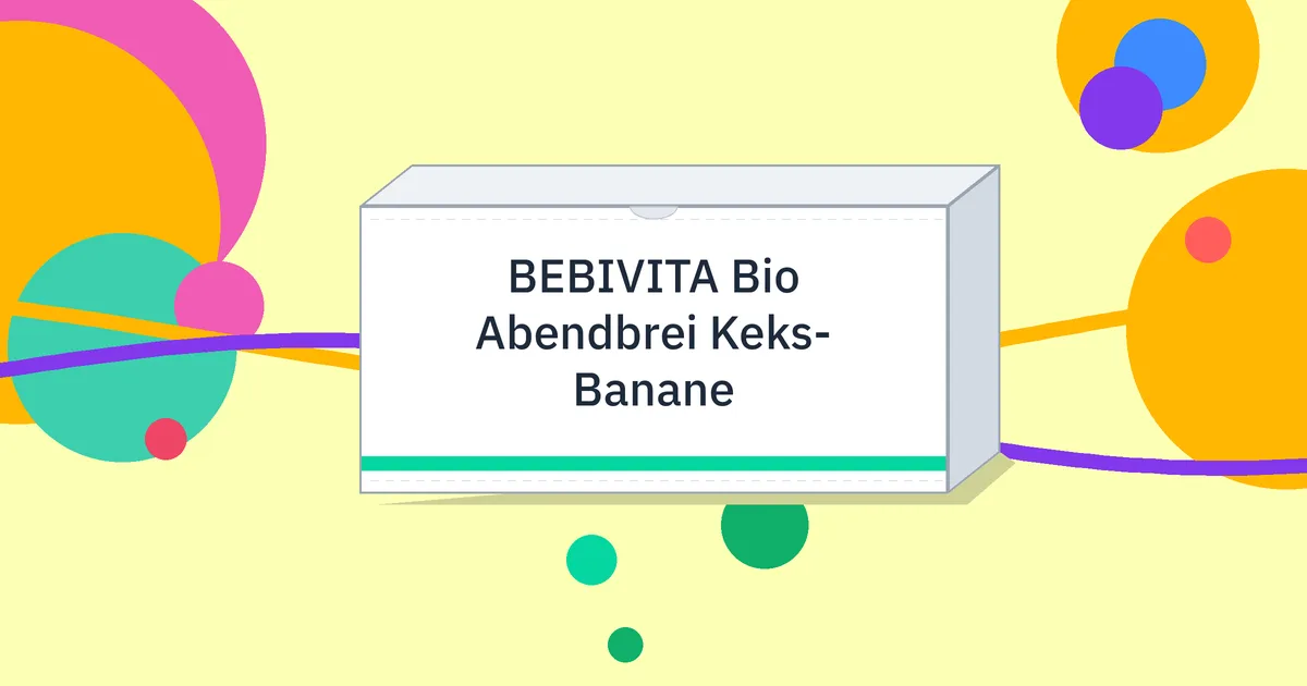 Symbolbild: Packung mit der Aufschrift BEBIVITA Bio Abendbrei Keks-Banane (PZN 16838254) – Verfügbarkeit und Bezug in Apotheken in Frankfurt am Main
