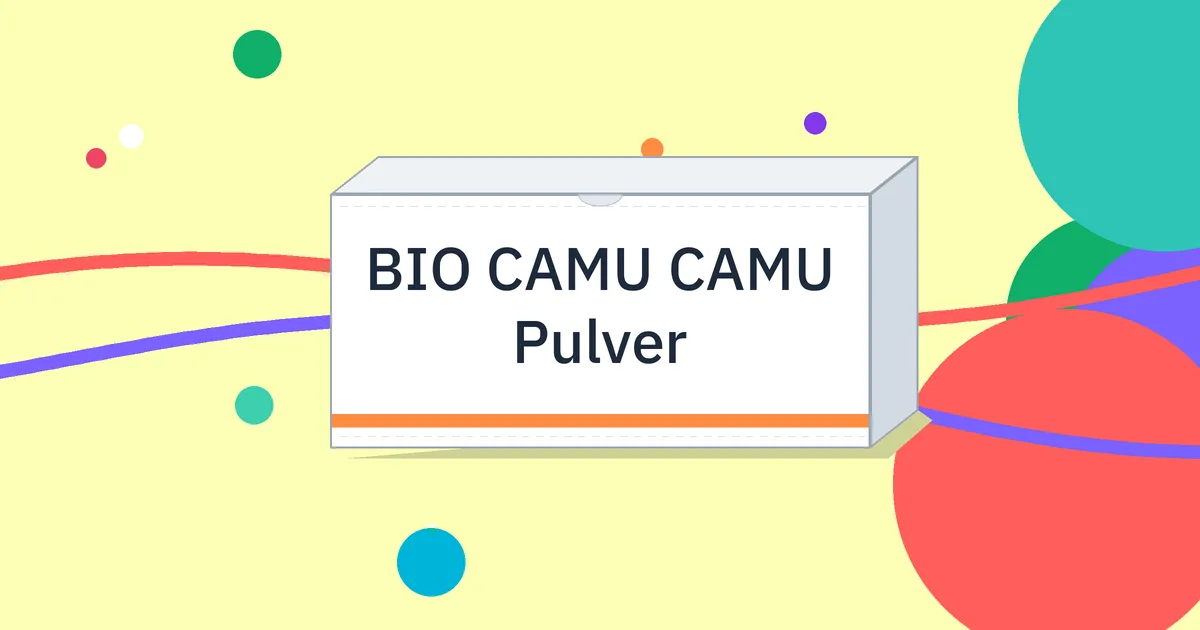 Symbolbild: Packung mit der Aufschrift BIO CAMU CAMU Pulver (PZN 10007960) – Verfügbarkeit und Bezug in Apotheken in Frankfurt am Main