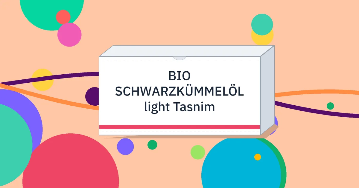 Symbolbild: Packung mit der Aufschrift BIO SCHWARZKÜMMELÖL light Tasnim (PZN 17365757) – Verfügbarkeit und Bezug in Apotheken in Frankfurt am Main