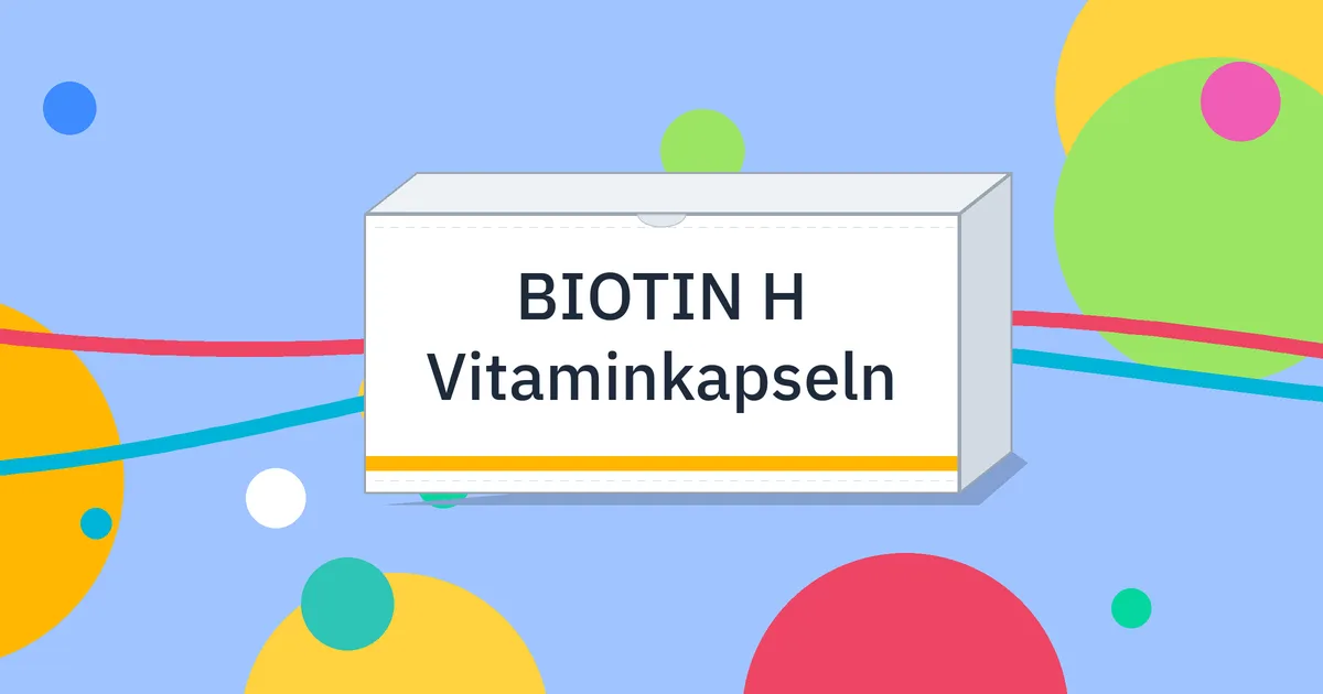 Symbolbild: Packung mit der Aufschrift BIOTIN H Vitaminkapseln (PZN 07245549) – Verfügbarkeit und Bezug in Apotheken in Frankfurt am Main