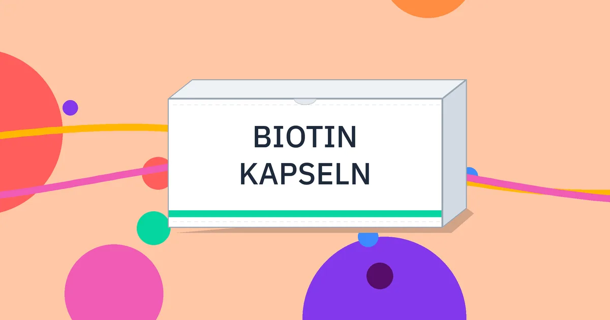 Symbolbild: Packung mit der Aufschrift BIOTIN KAPSELN (PZN 02520413) – Verfügbarkeit und Bezug in Apotheken in Frankfurt am Main
