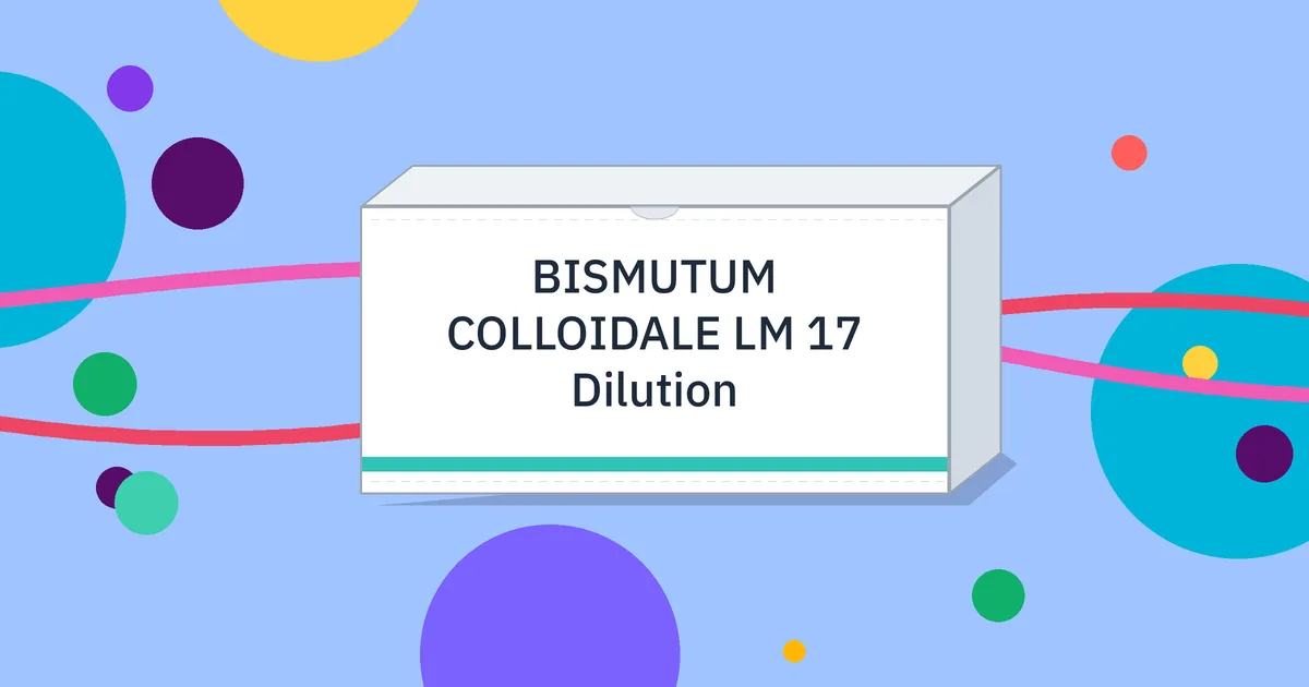 Symbolbild: Packung mit der Aufschrift BISMUTUM COLLOIDALE LM 17 Dilution (PZN 13386099) – Verfügbarkeit und Bezug in Apotheken in Frankfurt am Main