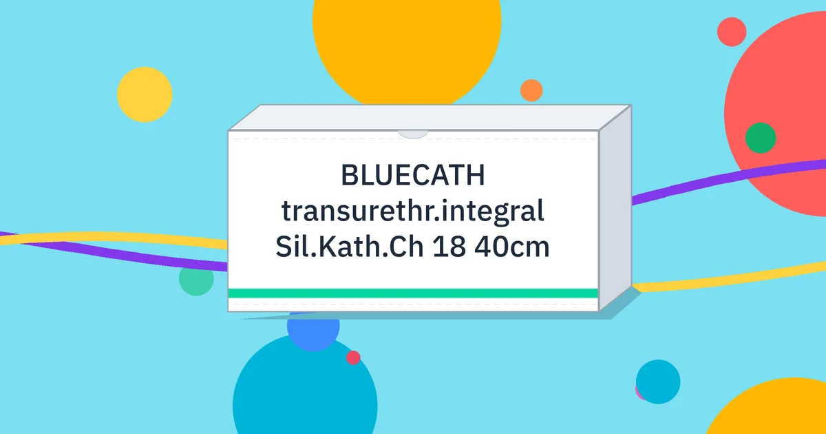 Symbolbild: Packung mit der Aufschrift BLUECATH transurethr.integral Sil.Kath.Ch 18 40cm (PZN 11850902) – Verfügbarkeit und Bezug in Apotheken in Frankfurt am Main