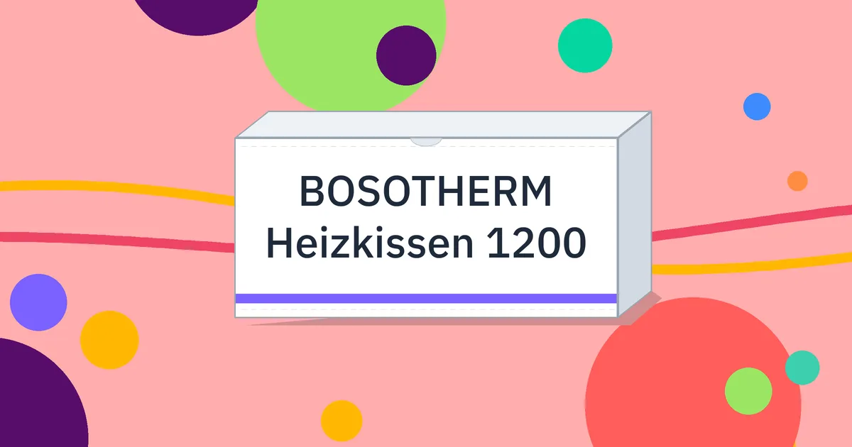 Symbolbild: Packung mit der Aufschrift BOSOTHERM Heizkissen 1200 (PZN 01797236) – Verfügbarkeit und Bezug in Apotheken in Frankfurt am Main