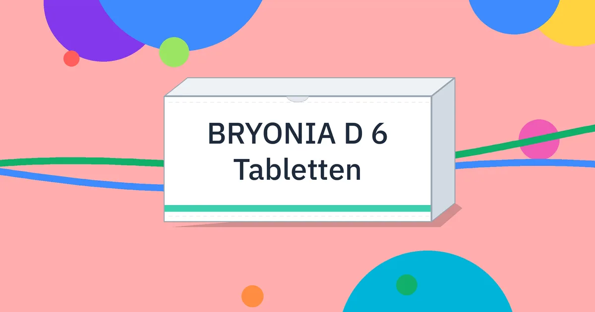 Symbolbild: Packung mit der Aufschrift BRYONIA D 6 Tabletten (PZN 01761333) – Verfügbarkeit und Bezug in Apotheken in Frankfurt am Main