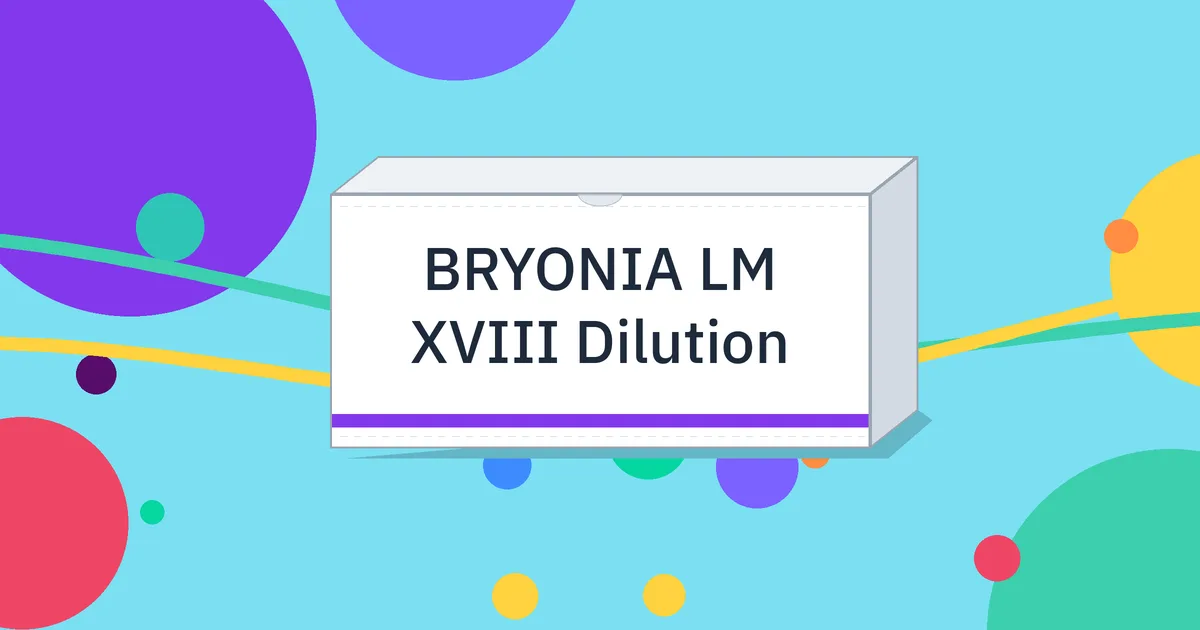 Symbolbild: Packung mit der Aufschrift BRYONIA LM XVIII Dilution (PZN 02667903) – Verfügbarkeit und Bezug in Apotheken in Frankfurt am Main