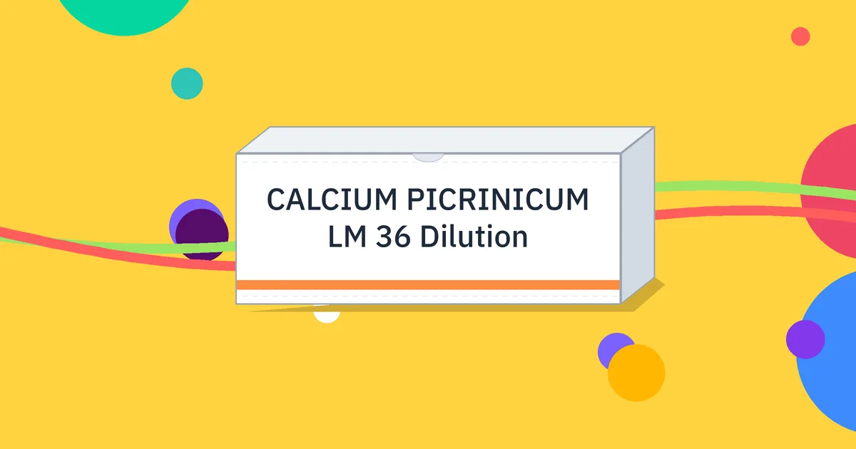Symbolbild: Packung mit der Aufschrift CALCIUM PICRINICUM LM 36 Dilution (PZN 13410923) – Verfügbarkeit und Bezug in Apotheken in Frankfurt am Main