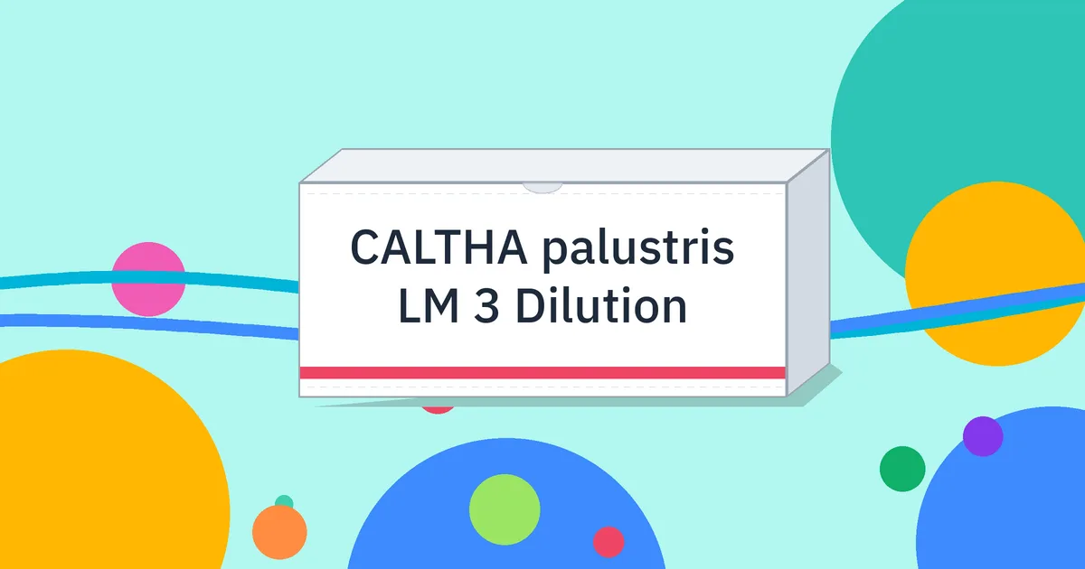Symbolbild: Packung mit der Aufschrift CALTHA palustris LM 3 Dilution (PZN 13411489) – Verfügbarkeit und Bezug in Apotheken in Frankfurt am Main