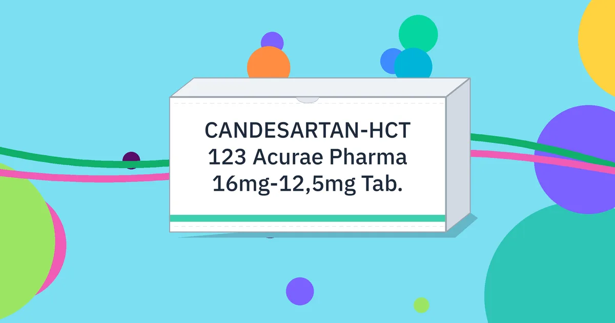 Symbolbild: Packung mit der Aufschrift CANDESARTAN-HCT 123 Acurae Pharma 16mg-12,5mg Tab. (PZN 19835486) – Verfügbarkeit und Bezug in Apotheken in Frankfurt am Main