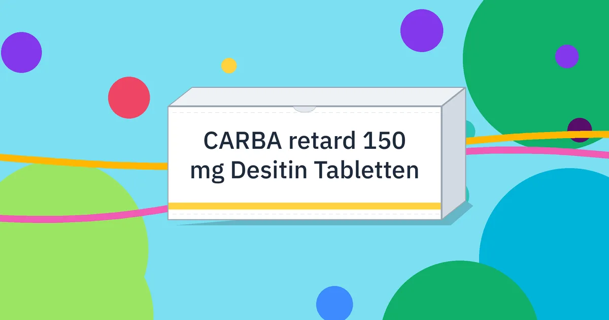 Symbolbild: Packung mit der Aufschrift CARBA retard 150 mg Desitin Tabletten (PZN 19192203) – Verfügbarkeit und Bezug in Apotheken in Frankfurt am Main