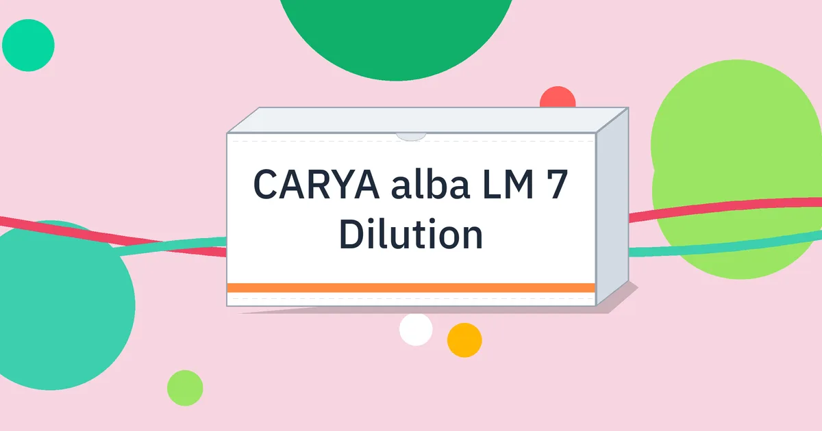 Symbolbild: Packung mit der Aufschrift CARYA alba LM 7 Dilution (PZN 13431411) – Verfügbarkeit und Bezug in Apotheken in Frankfurt am Main