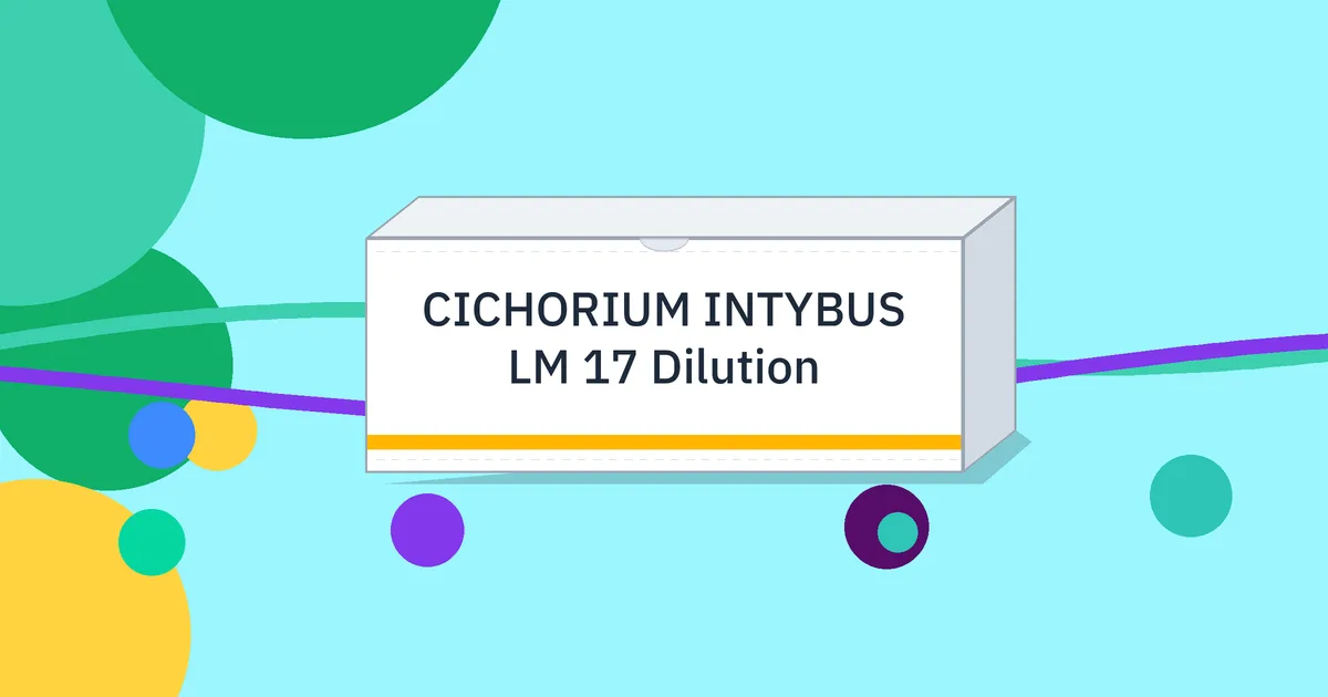 Symbolbild: Packung mit der Aufschrift CICHORIUM INTYBUS LM 17 Dilution (PZN 13446045) – Verfügbarkeit und Bezug in Apotheken in Frankfurt am Main