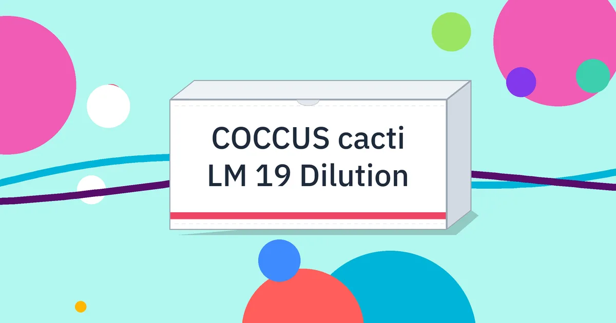 Symbolbild: Packung mit der Aufschrift COCCUS cacti LM 19 Dilution (PZN 12829123) – Verfügbarkeit und Bezug in Apotheken in Frankfurt am Main