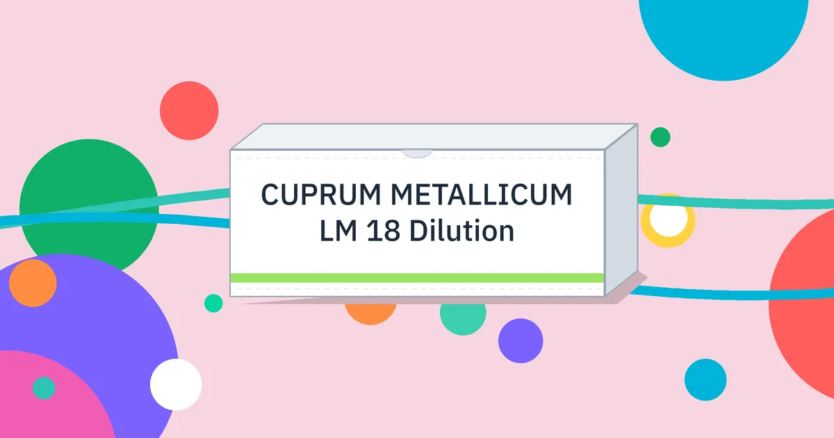 Symbolbild: Packung mit der Aufschrift CUPRUM METALLICUM LM 18 Dilution (PZN 07540314) – Verfügbarkeit und Bezug in Apotheken in Frankfurt am Main