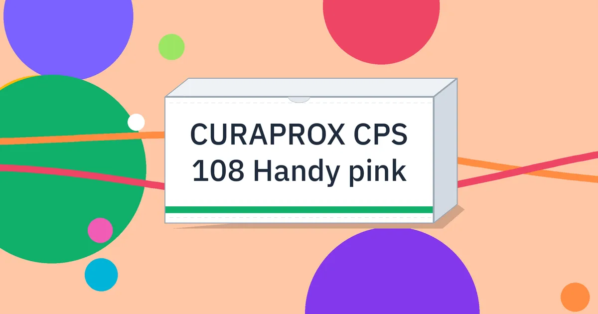 Symbolbild: Packung mit der Aufschrift CURAPROX CPS 108 Handy pink (PZN 02400985) – Verfügbarkeit und Bezug in Apotheken in Frankfurt am Main