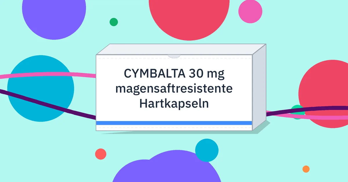 Symbolbild: Packung mit der Aufschrift CYMBALTA 30 mg magensaftresistente Hartkapseln (PZN 20104322) – Verfügbarkeit und Bezug in Apotheken in Frankfurt am Main