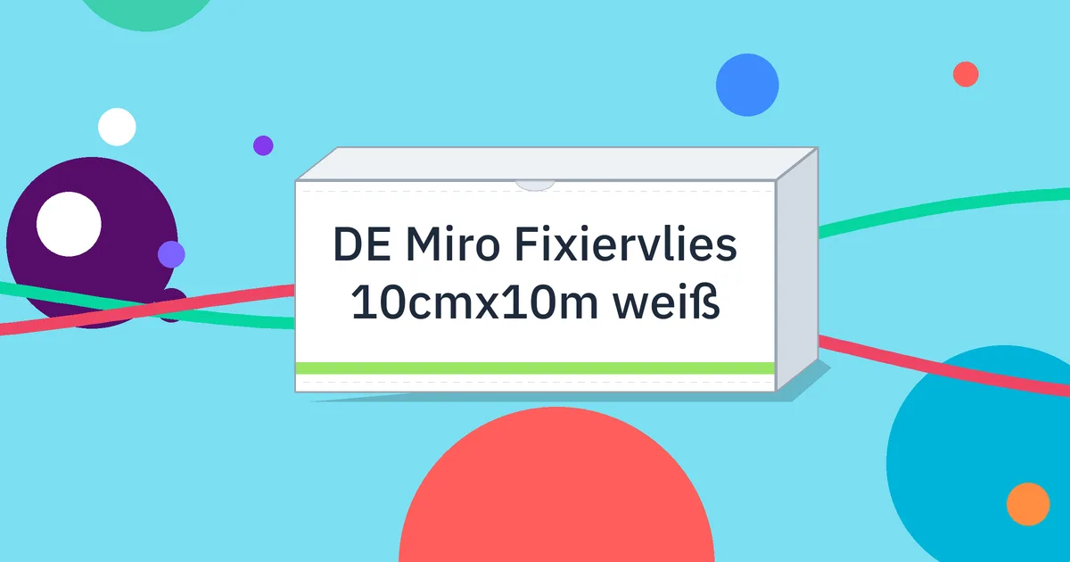 Symbolbild: Packung mit der Aufschrift DE Miro Fixiervlies 10cmx10m weiß (PZN 09747315) – Verfügbarkeit und Bezug in Apotheken in Frankfurt am Main