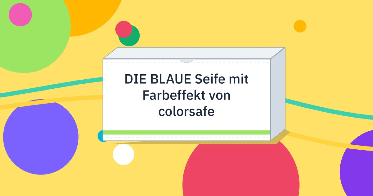 Symbolbild: Packung mit der Aufschrift DIE BLAUE Seife mit Farbeffekt von colorsafe (PZN 18043576) – Verfügbarkeit und Bezug in Apotheken in Frankfurt am Main