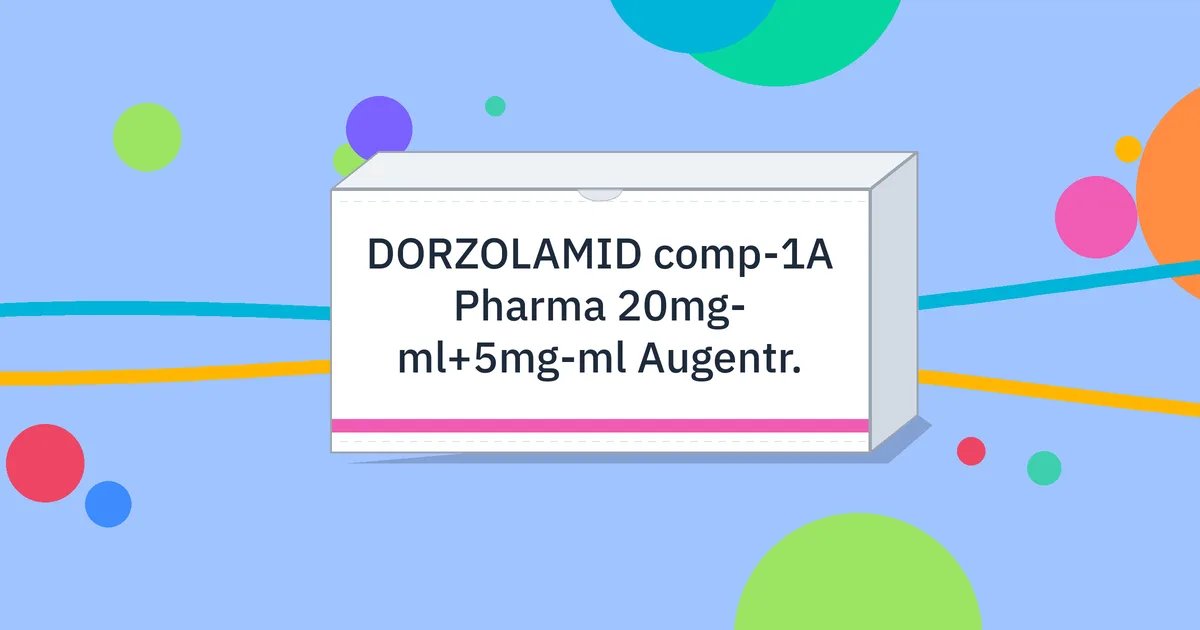 Symbolbild: Packung mit der Aufschrift DORZOLAMID comp-1A Pharma 20mg-ml+5mg-ml Augentr. (PZN 16536398) – Verfügbarkeit und Bezug in Apotheken in Frankfurt am Main