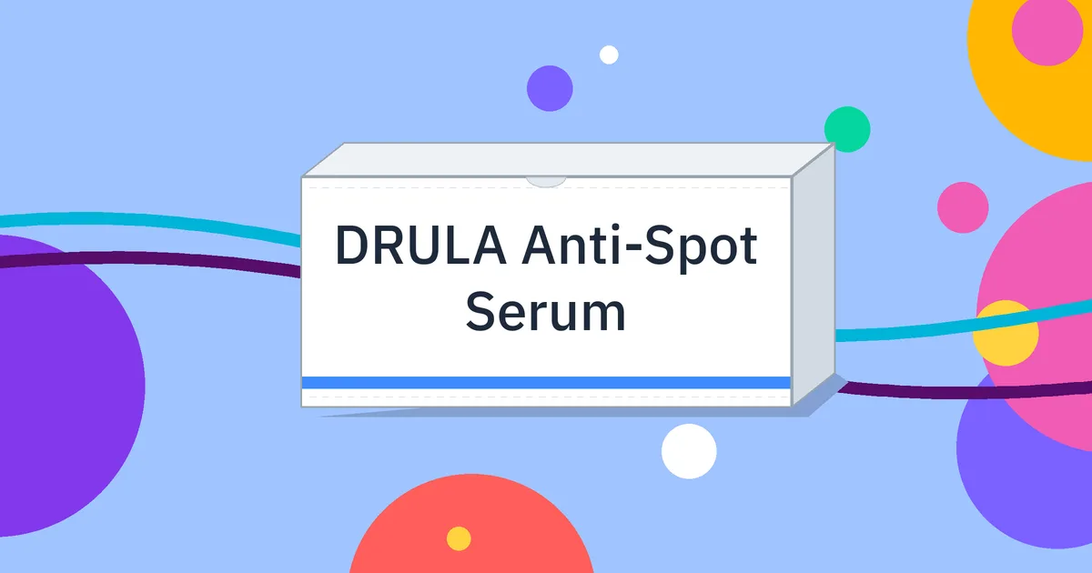Symbolbild: Packung mit der Aufschrift DRULA Anti-Spot Serum (PZN 17386191) – Verfügbarkeit und Bezug in Apotheken in Frankfurt am Main