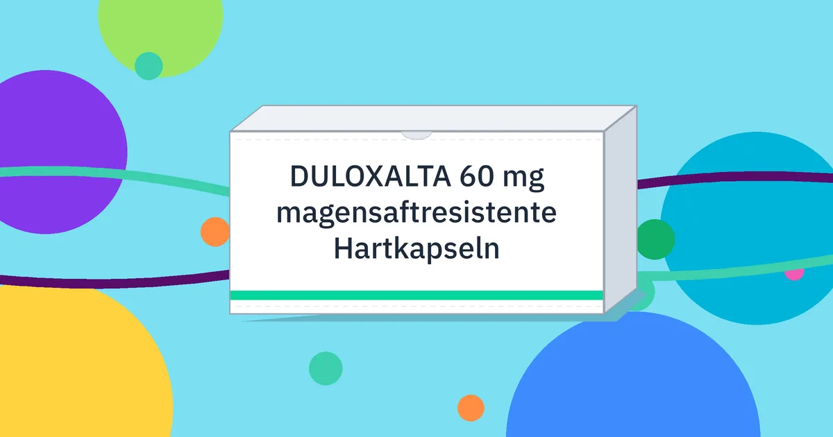 Symbolbild: Packung mit der Aufschrift DULOXALTA 60 mg magensaftresistente Hartkapseln (PZN 14038199) – Verfügbarkeit und Bezug in Apotheken in Frankfurt am Main