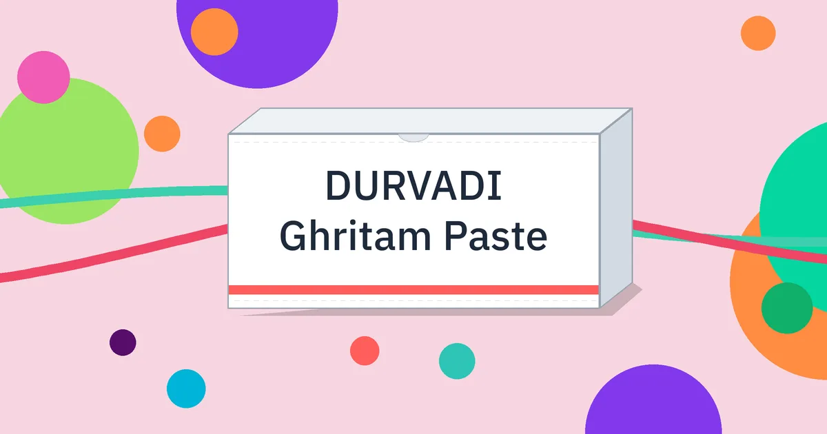 Symbolbild: Packung mit der Aufschrift DURVADI Ghritam Paste (PZN 07662572) – Verfügbarkeit und Bezug in Apotheken in Frankfurt am Main
