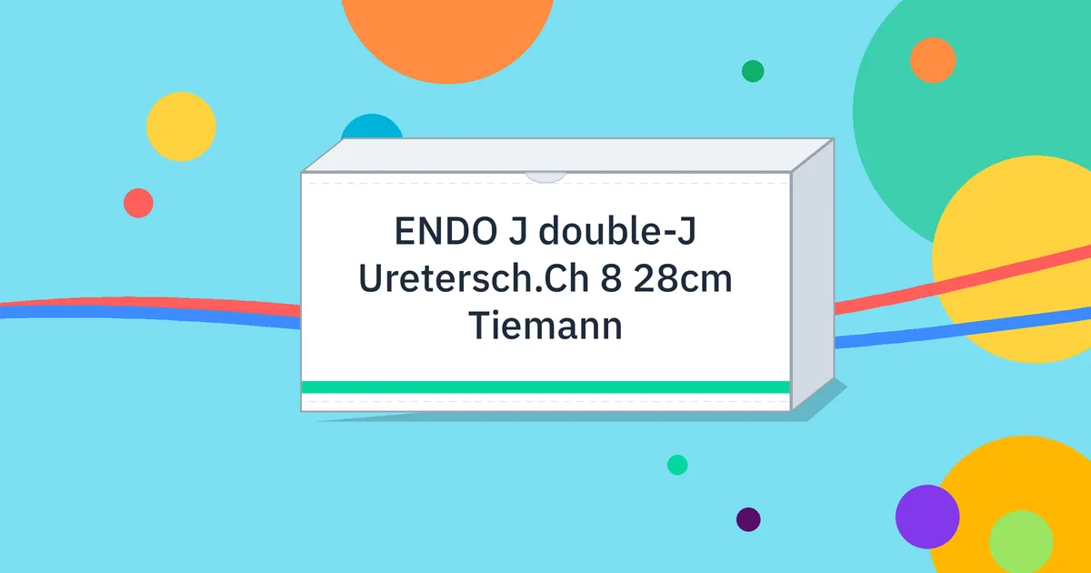 Symbolbild: Packung mit der Aufschrift ENDO J double-J Uretersch.Ch 8 28cm Tiemann (PZN 00438647) – Verfügbarkeit und Bezug in Apotheken in Frankfurt am Main