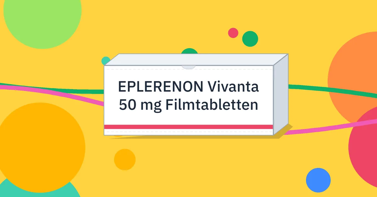 Symbolbild: Packung mit der Aufschrift EPLERENON Vivanta 50 mg Filmtabletten (PZN 16931812) – Verfügbarkeit und Bezug in Apotheken in Frankfurt am Main