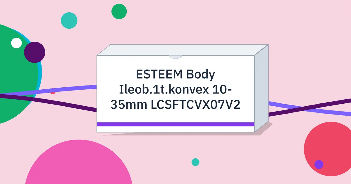 Symbolbild: Packung mit der Aufschrift ESTEEM Body Ileob.1t.konvex 10-35mm LCSFTCVX07V2 (PZN 18837939) – Verfügbarkeit und Bezug in Apotheken in Frankfurt am Main