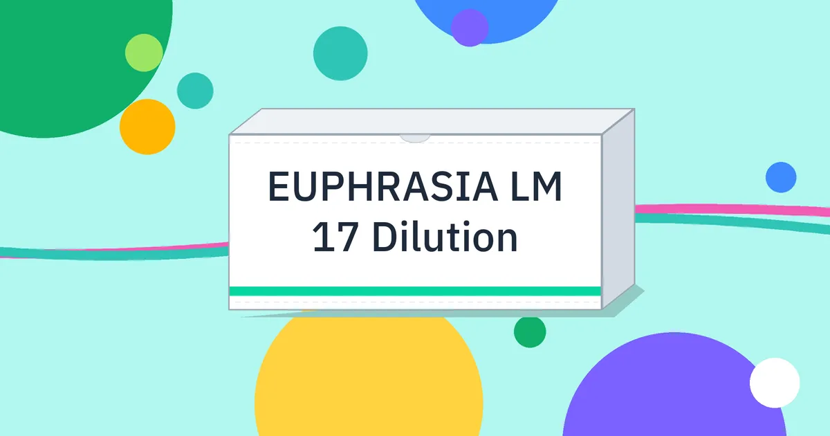 Symbolbild: Packung mit der Aufschrift EUPHRASIA LM 17 Dilution (PZN 12846699) – Verfügbarkeit und Bezug in Apotheken in Frankfurt am Main