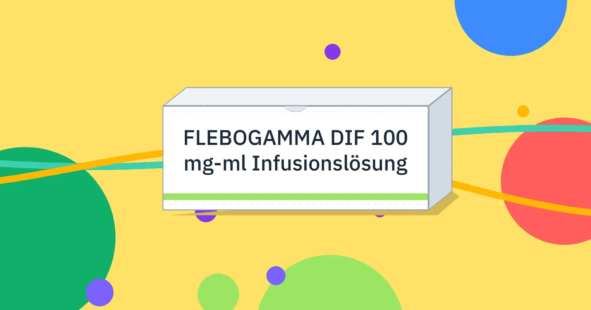Symbolbild: Packung mit der Aufschrift FLEBOGAMMA DIF 100 mg-ml Infusionslösung (PZN 07580360) – Verfügbarkeit und Bezug in Apotheken in Frankfurt am Main