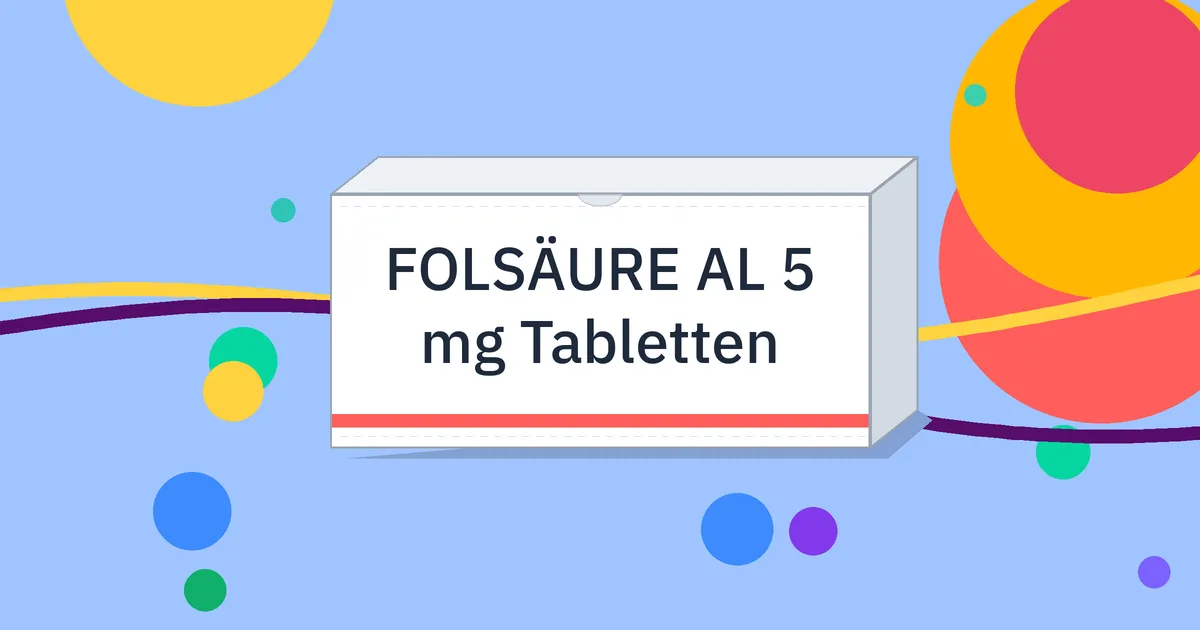 Symbolbild: Packung mit der Aufschrift FOLSÄURE AL 5 mg Tabletten (PZN 17844736) – Verfügbarkeit und Bezug in Apotheken in Frankfurt am Main