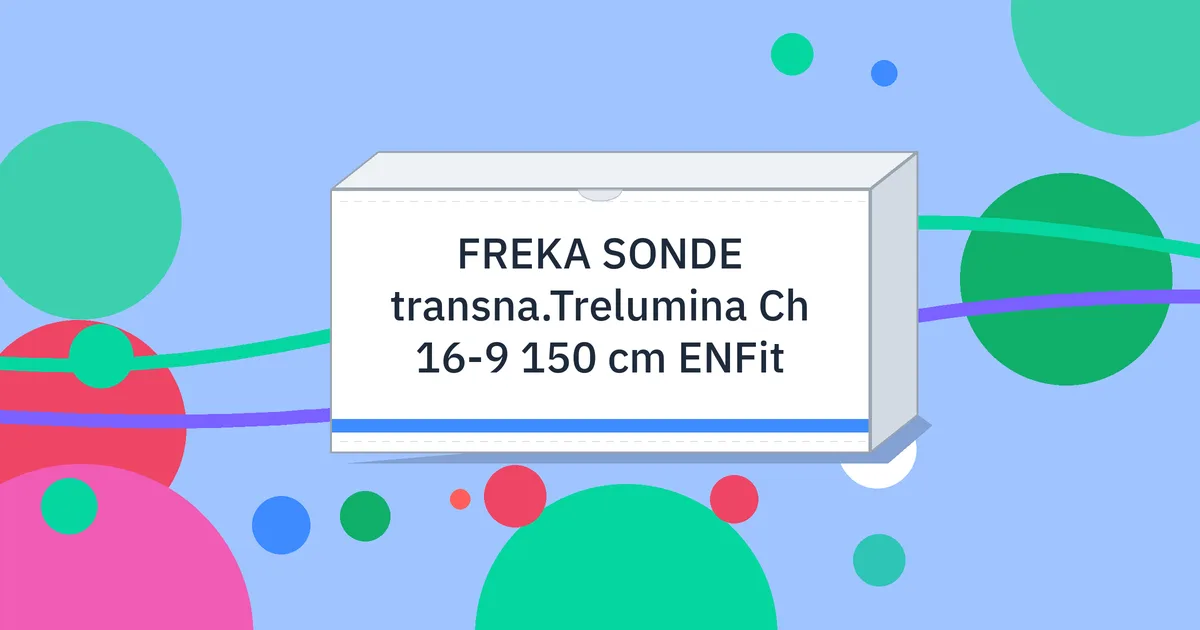Symbolbild: Packung mit der Aufschrift FREKA SONDE transna.Trelumina Ch 16-9 150 cm ENFit (PZN 11345481) – Verfügbarkeit und Bezug in Apotheken in Frankfurt am Main