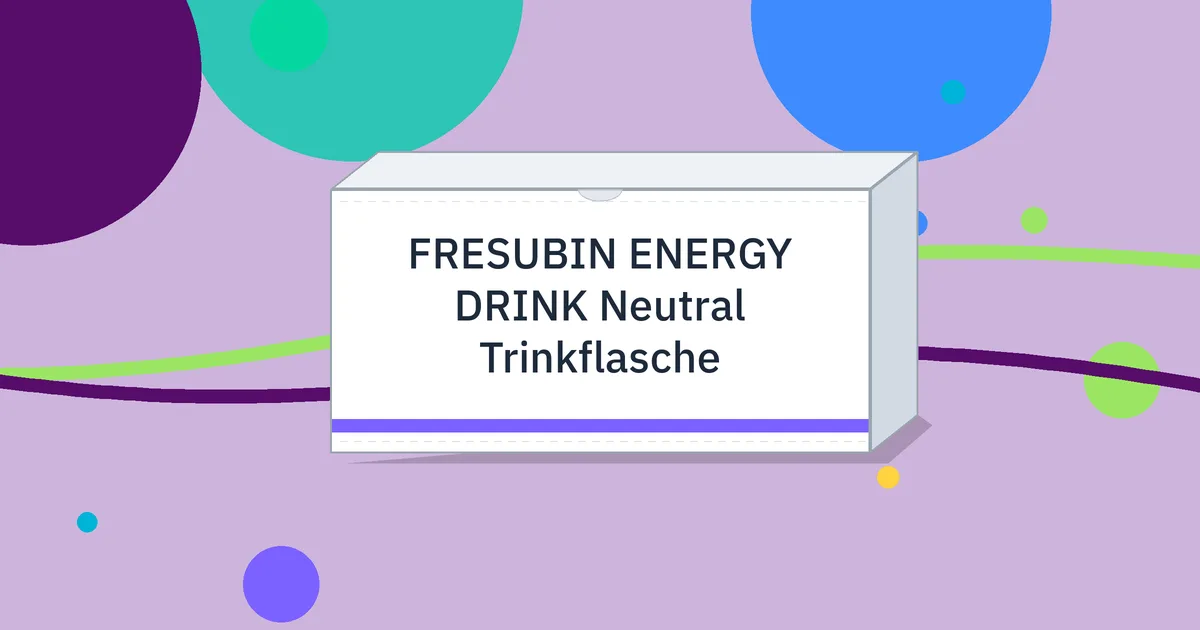 Symbolbild: Packung mit der Aufschrift FRESUBIN ENERGY DRINK Neutral Trinkflasche (PZN 20191551) – Verfügbarkeit und Bezug in Apotheken in Frankfurt am Main