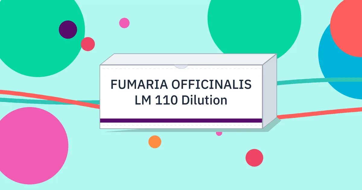 Symbolbild: Packung mit der Aufschrift FUMARIA OFFICINALIS LM 110 Dilution (PZN 13494191) – Verfügbarkeit und Bezug in Apotheken in Frankfurt am Main